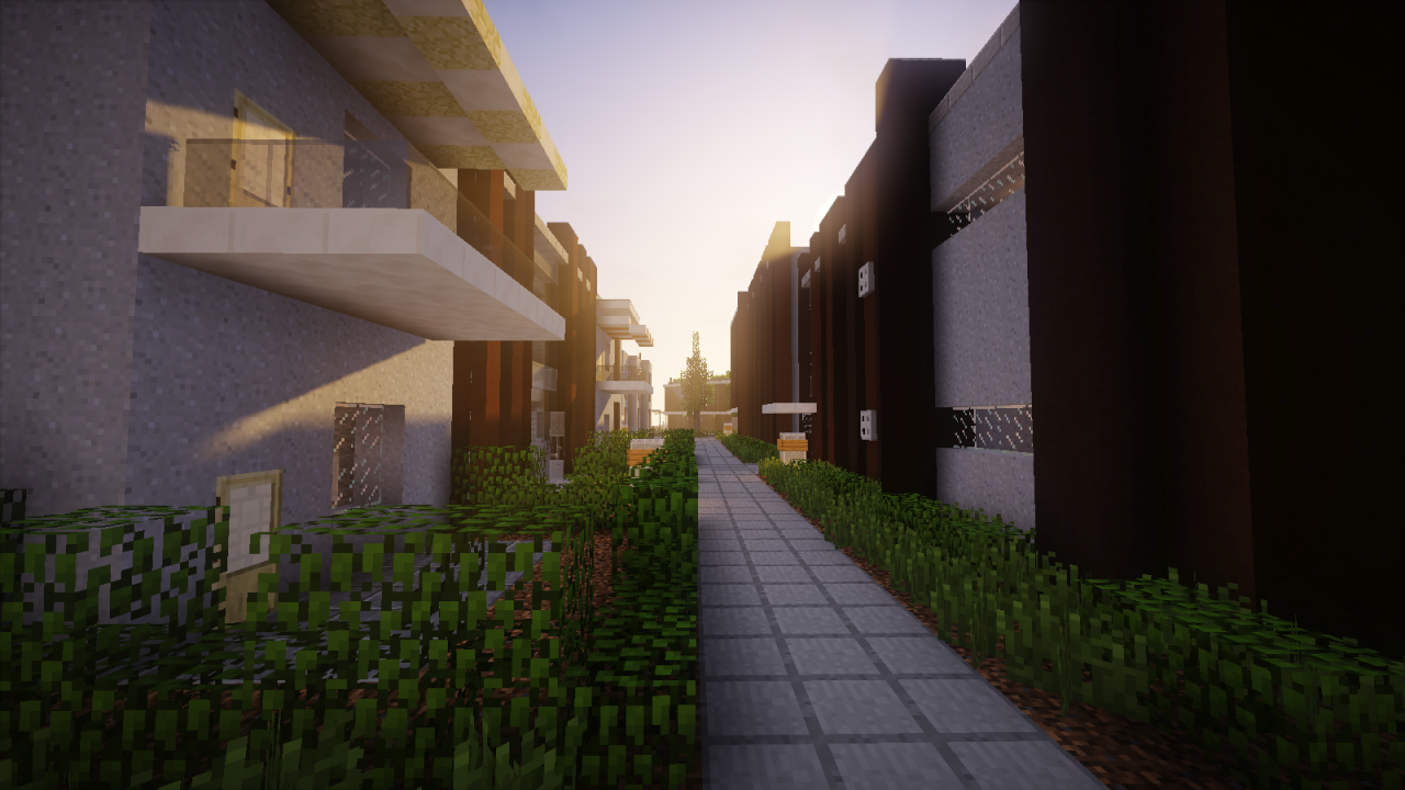 Modern Residential Area Minecraft Map
