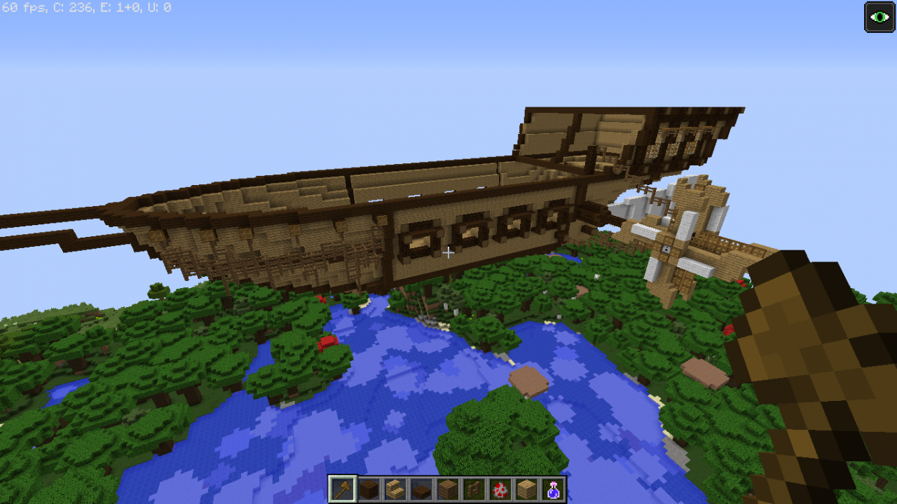 Flying Ship Minecraft Map