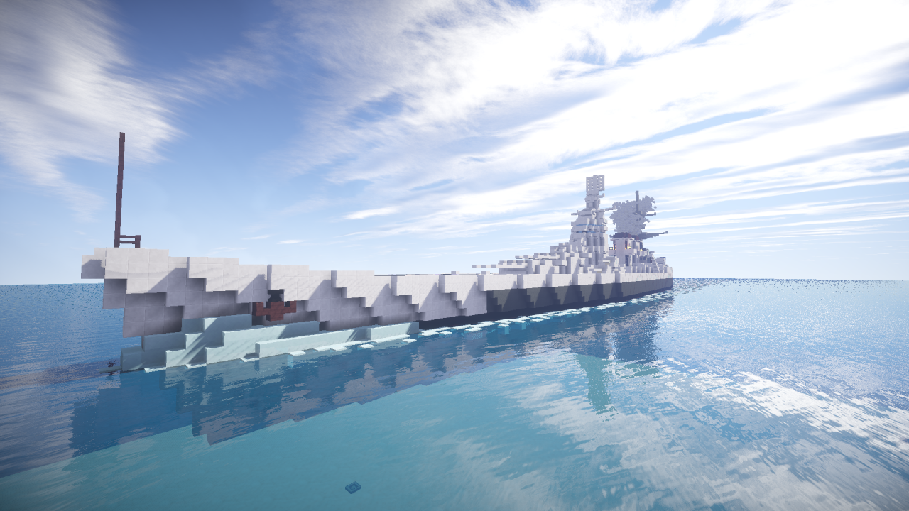 Fictional British Pocket Battleship - G3-inspired Minecraft Map