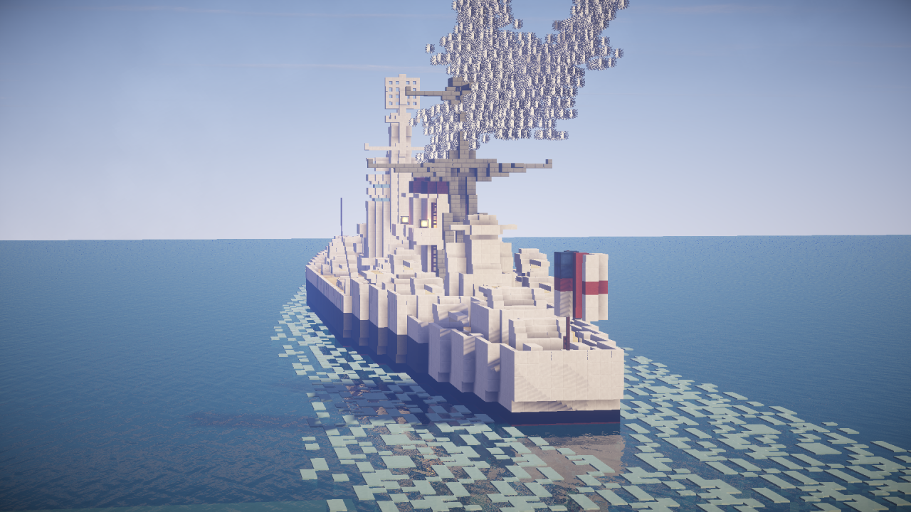 Fictional British Pocket Battleship - G3-inspired Minecraft Map