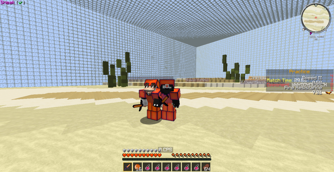 Practice pvp spawn Minecraft Map