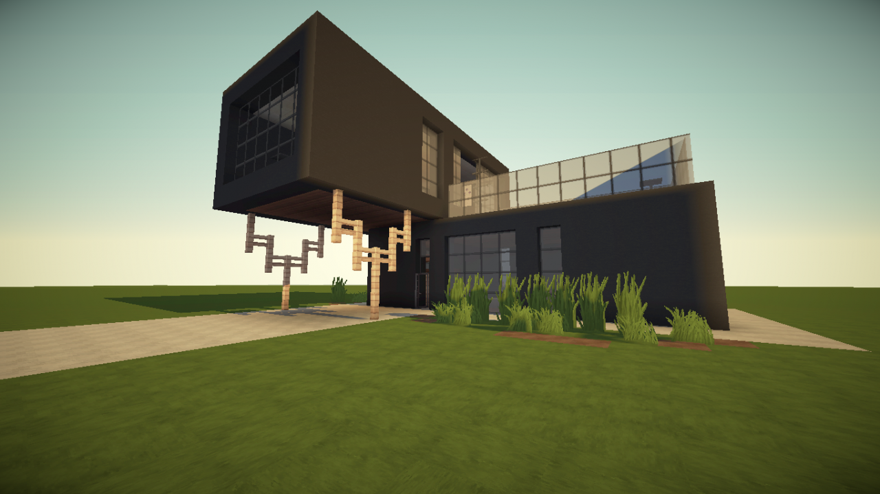 Modern Container Ship House Minecraft Map