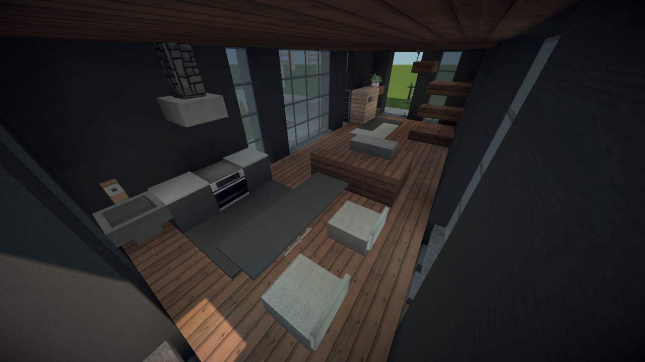 Modern Container Ship House Minecraft Map