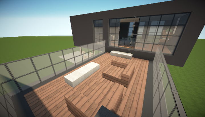Modern Container Ship House Minecraft Project