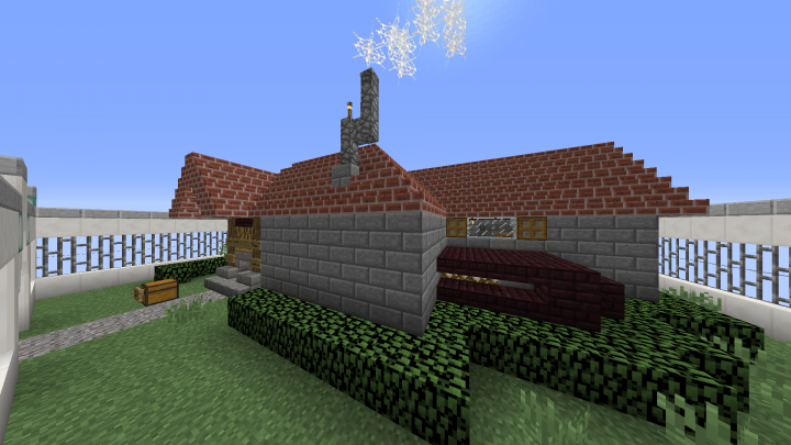 The 1 Block floor House Minecraft Map