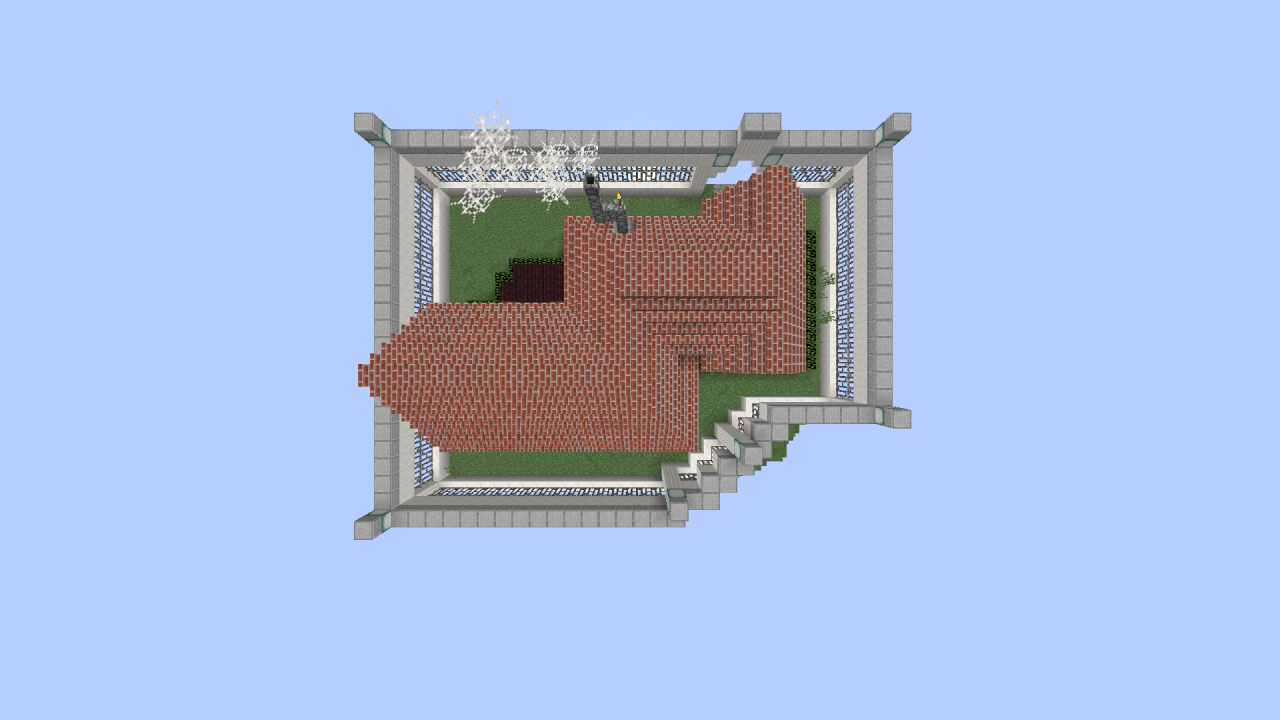 The 1 Block floor House Minecraft Map