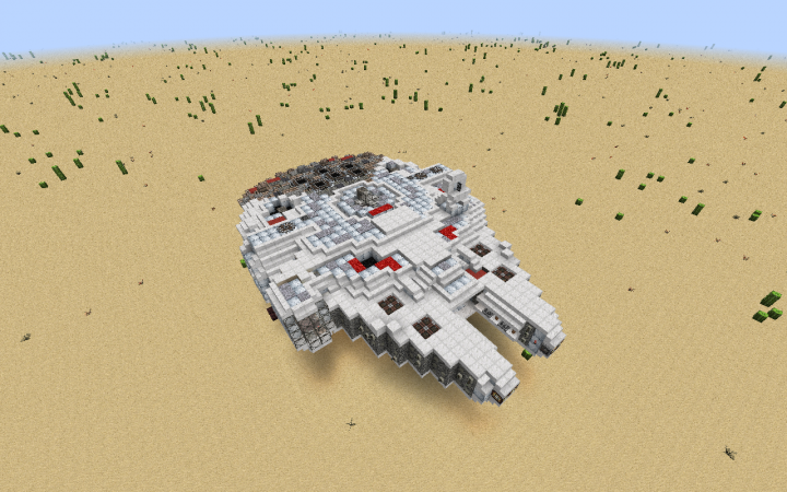 Star Wars Millennium Falcon (Scale 1:1, Highly Detailed) Minecraft Map