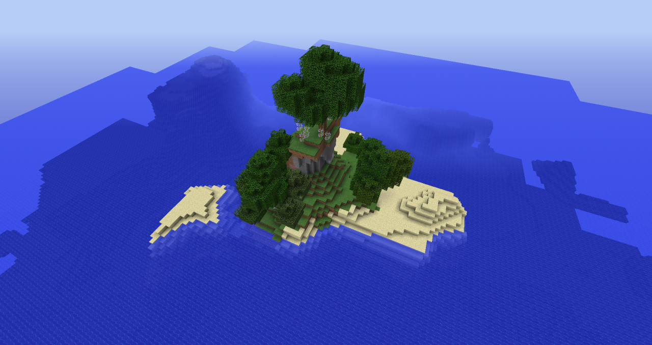 Tall survival Island seed (Amplified) Minecraft Map