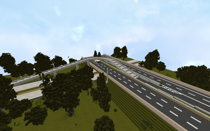 Freeway Directional Ramp Minecraft Map