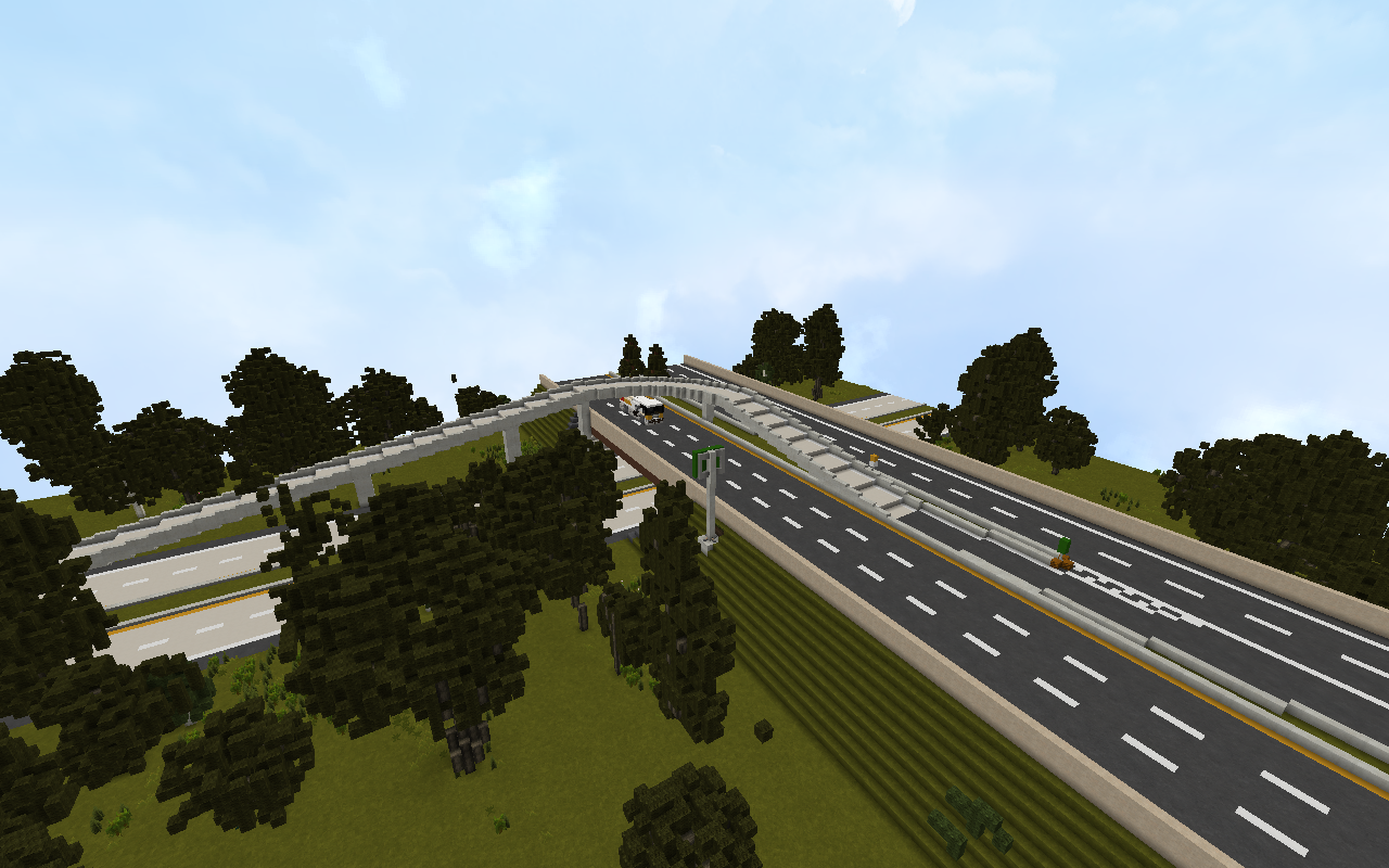 Freeway Directional Ramp Minecraft Map