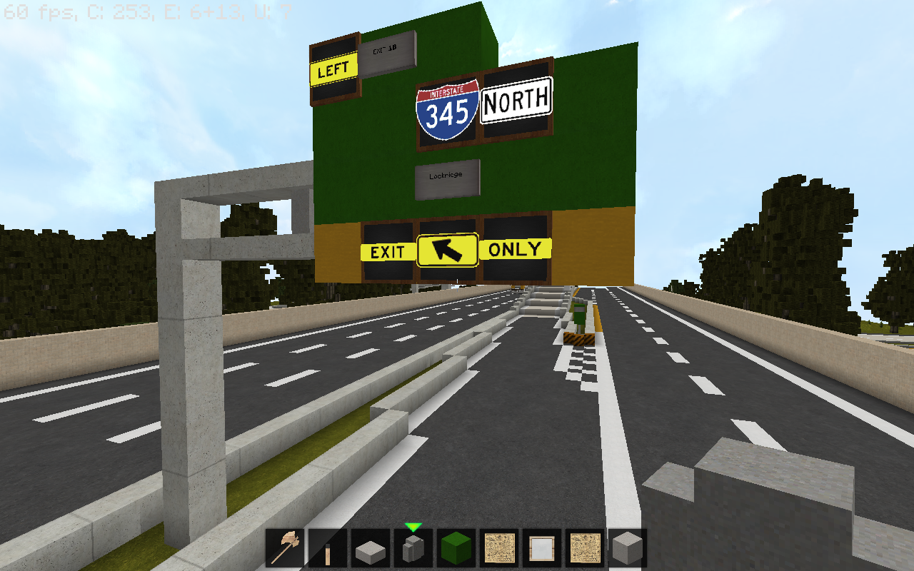 Freeway Directional Ramp Minecraft Map