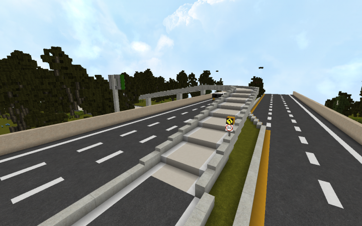 Freeway Directional Ramp Minecraft Map