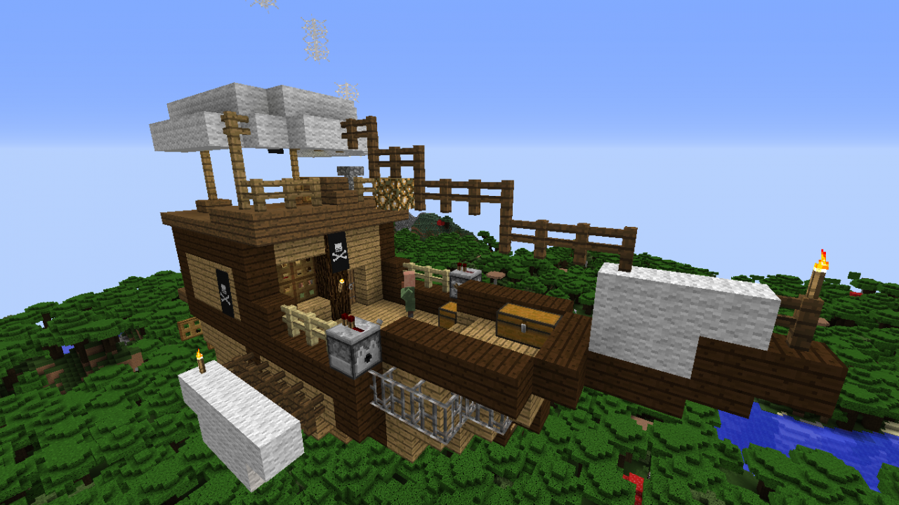 Flying Ship Minecraft Map