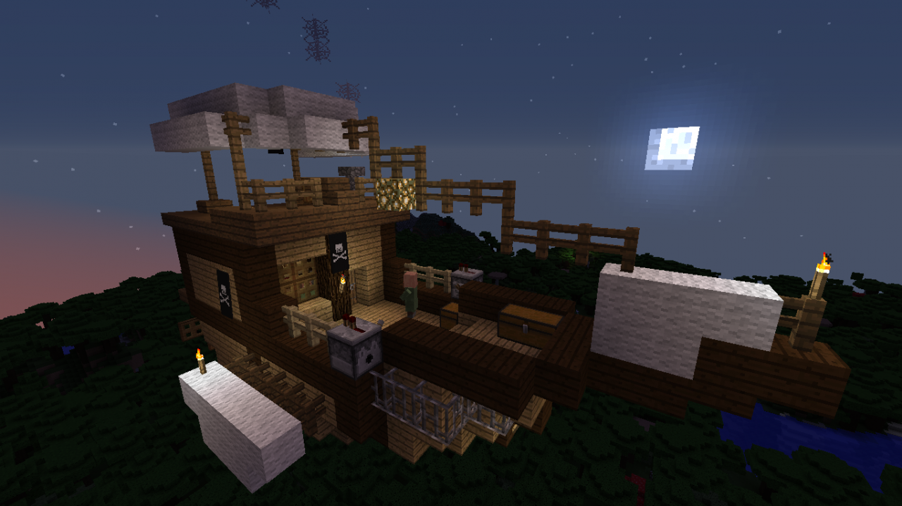 Flying Ship Minecraft Map