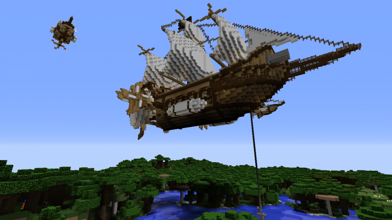 Flying Ship Minecraft Map