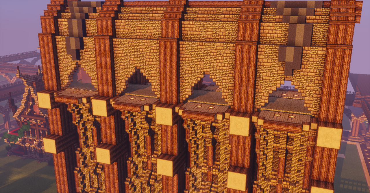 Mega Modular Medieval Wall Minecraft Map