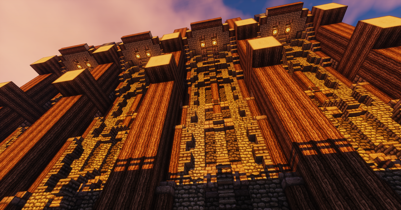 Mega Modular Medieval Wall Minecraft Map
