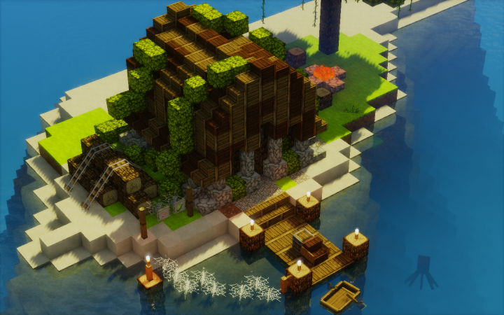 The Lonely Fisherman. Minecraft Map