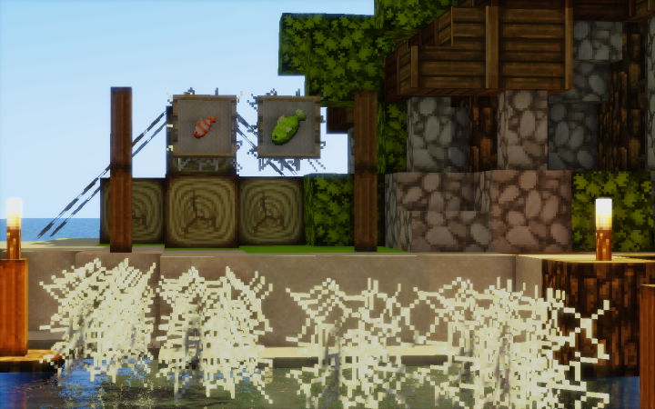 The Lonely Fisherman. Minecraft Map