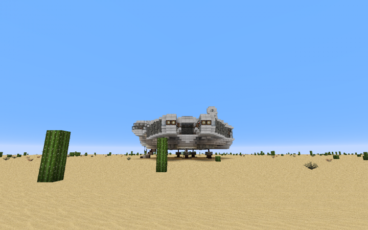 Star Wars Millennium Falcon (Scale 1:1, Highly Detailed) Minecraft Map