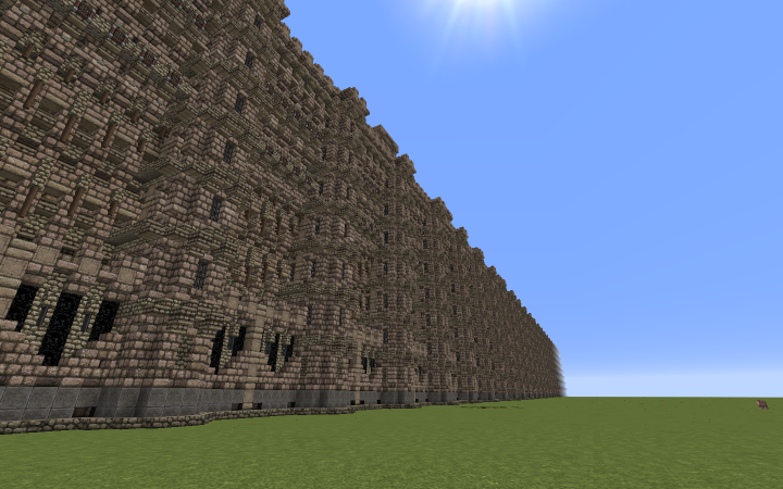 Unbreakable Medieval Wall Minecraft Map