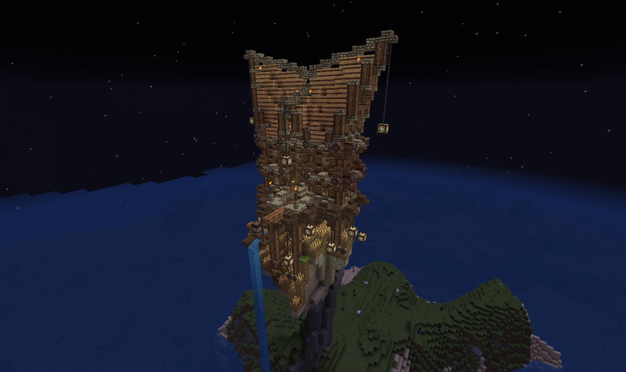 Medieval Elytra Survival Base Minecraft Map