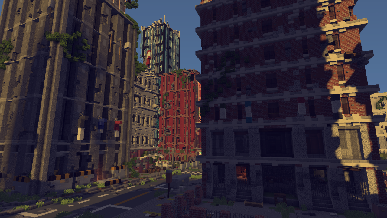 America 2017 - Huge apocalyptic town with interior Minecraft Map