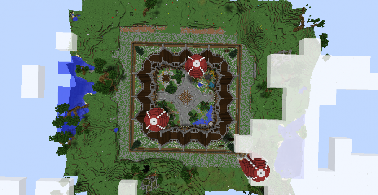 Faction Spawn Epic Full Biome Map Minecraft Map