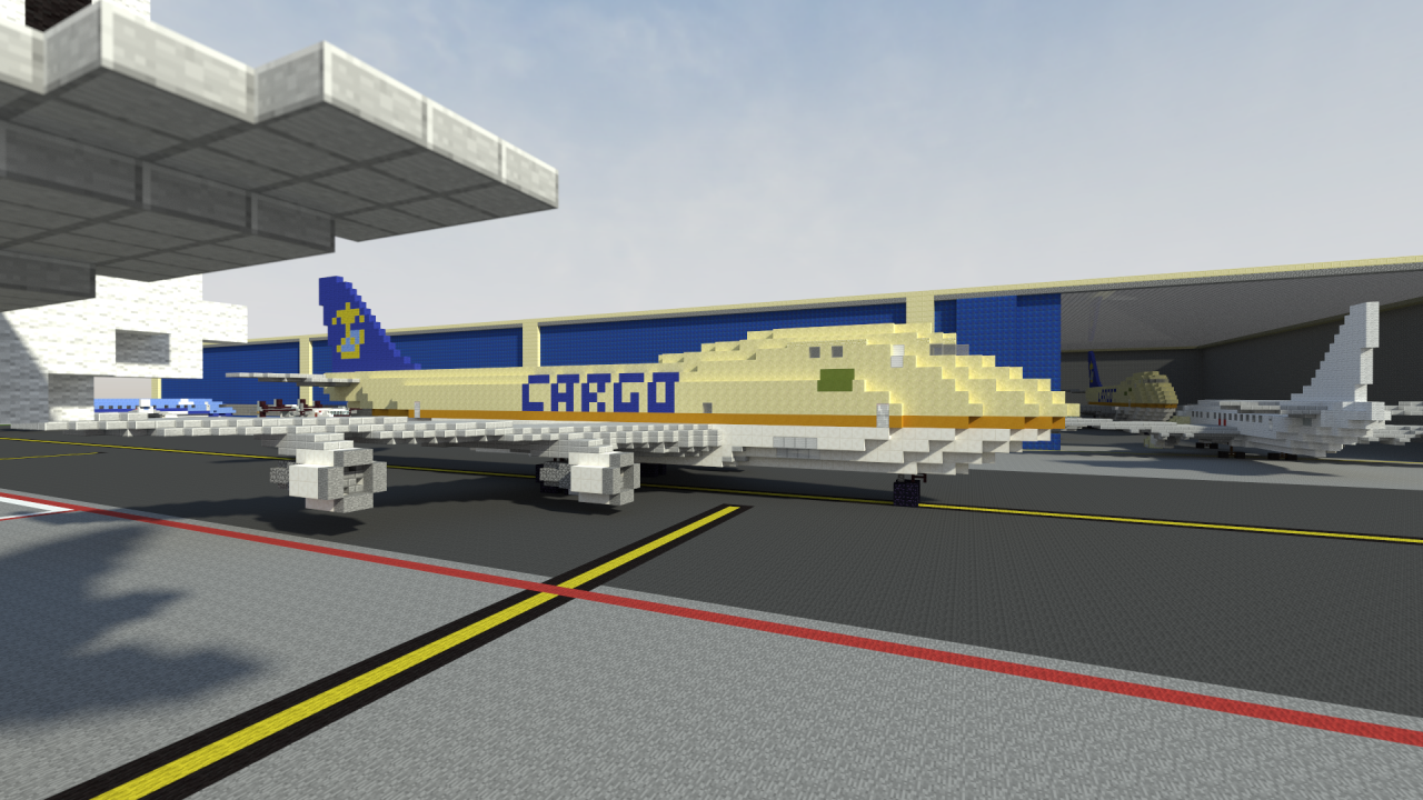 Boeing 747-200F Minecraft Map