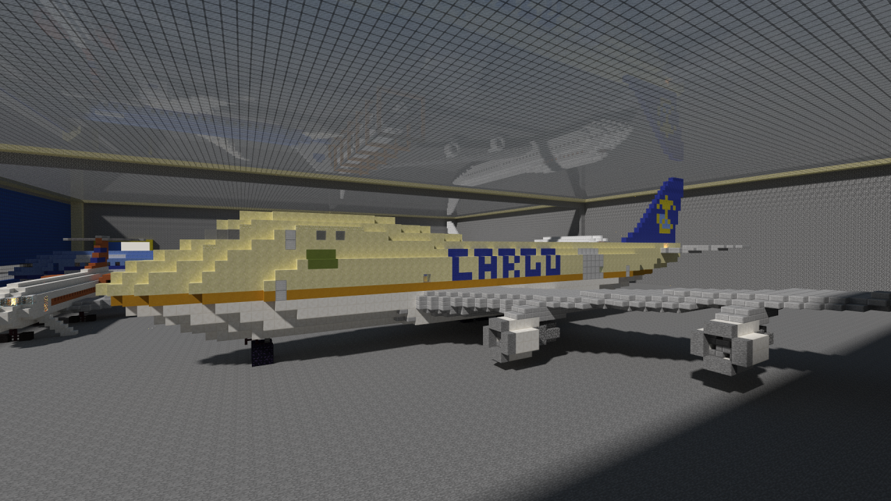 Boeing 747-200F Minecraft Map