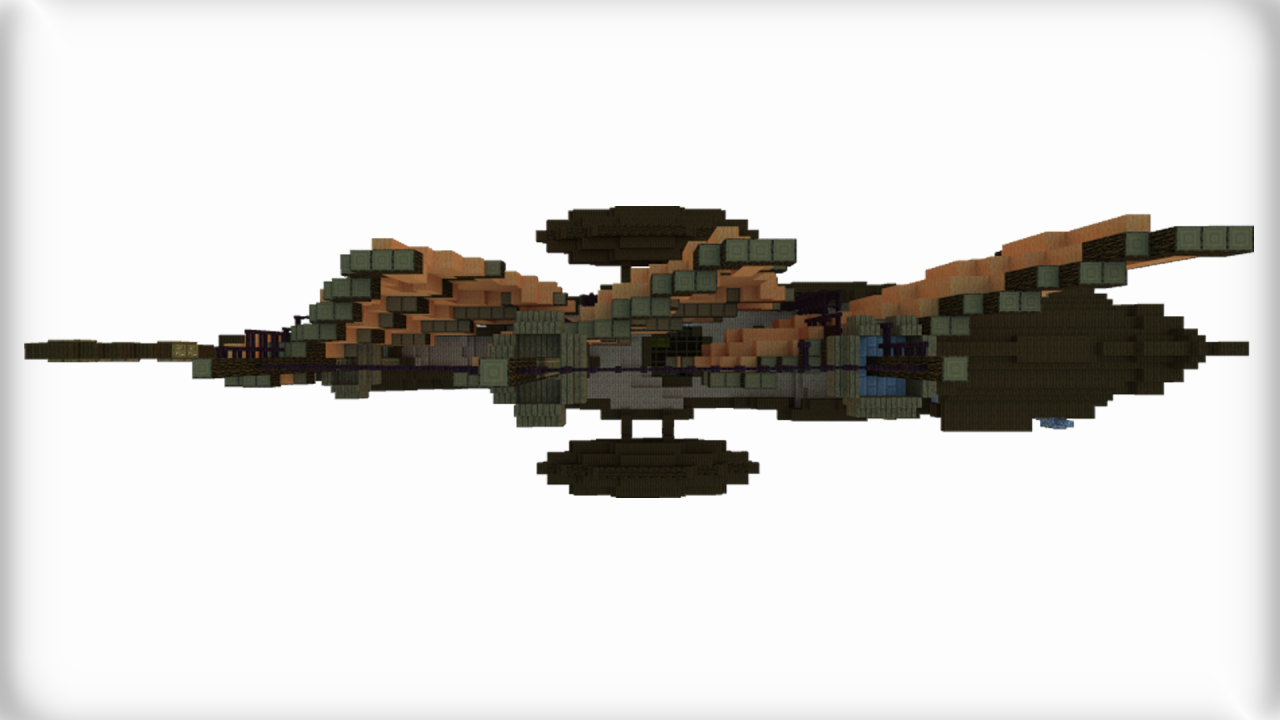 The Travel In Sunset | Asian Fantasy Ship Minecraft Map