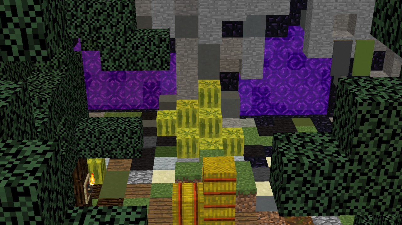 2 Portals 25x25 Lobby Minecraft Map