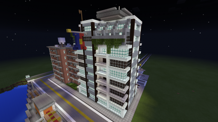 Modern apartment block (Pocket Edition) Minecraft Map