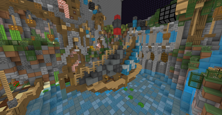 Nature themed Base interior Minecraft Map