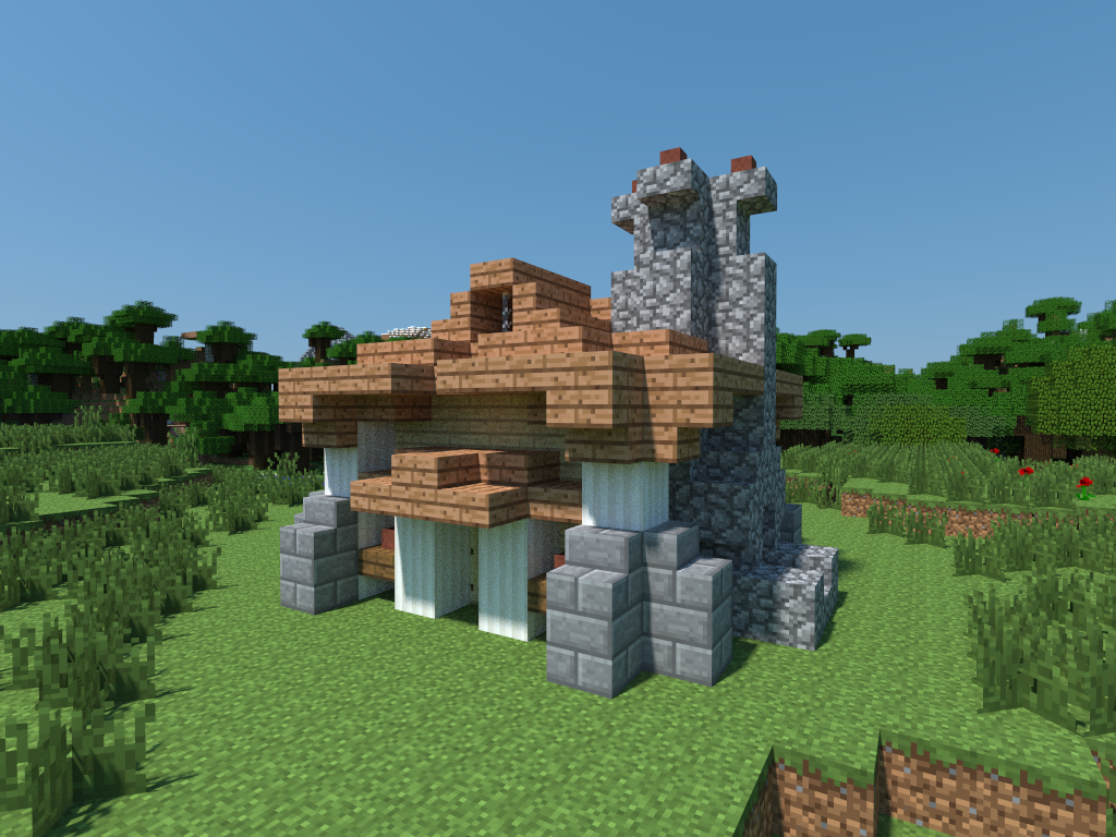 Small Birch House Tutorial Minecraft Map