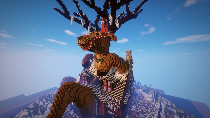Christmas Special House + Reindeer Minecraft Map