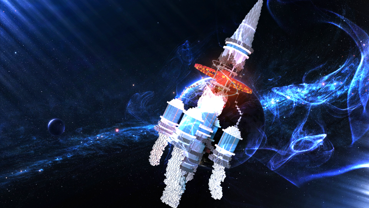 Futuristic Spaceship Minecraft Map