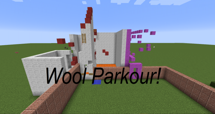 Epic Wool Parkour! Minecraft Map