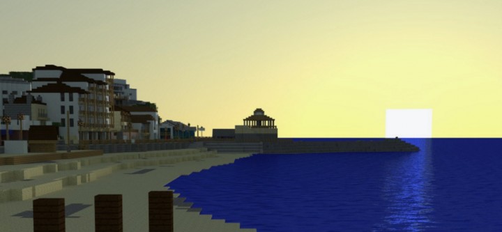 Ventnor Seaside Minecraft Map