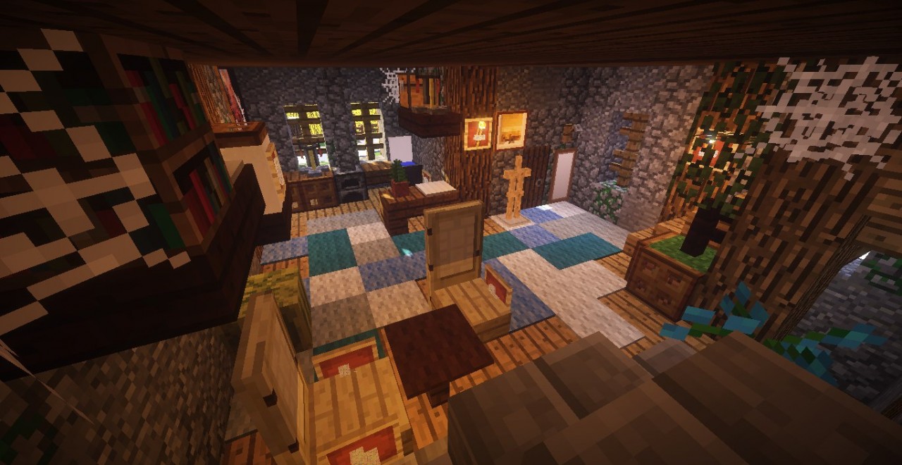 Medieval house with a turret Minecraft Map