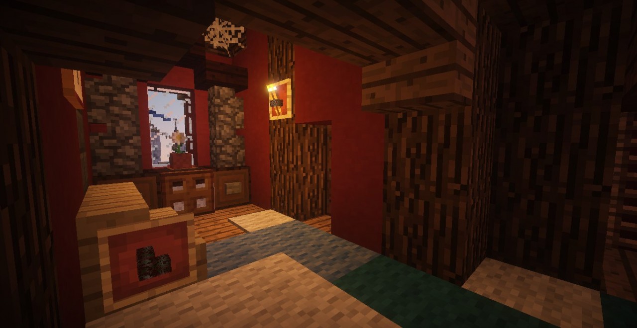 Medieval house with a turret Minecraft Map