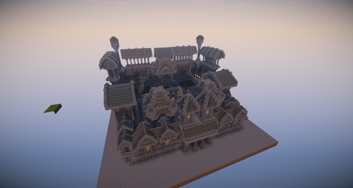 Gray themed spawn Minecraft Map