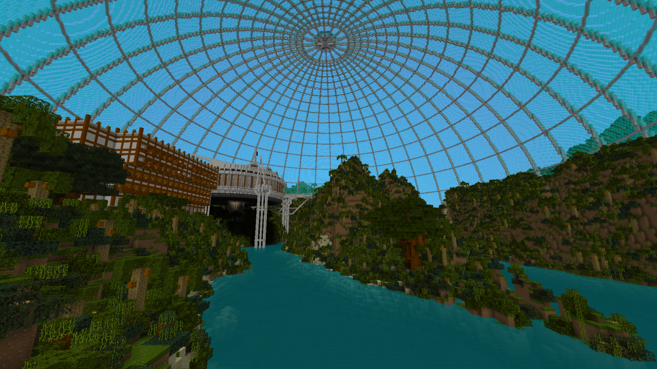 Jurassic Park - scale 1-1 Minecraft Map