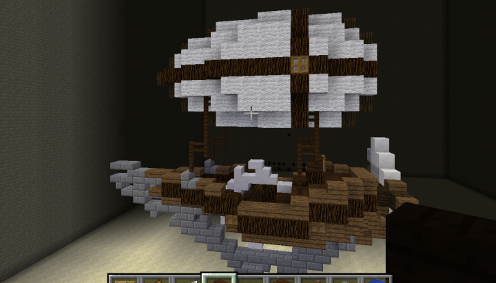 Small airship Minecraft Map