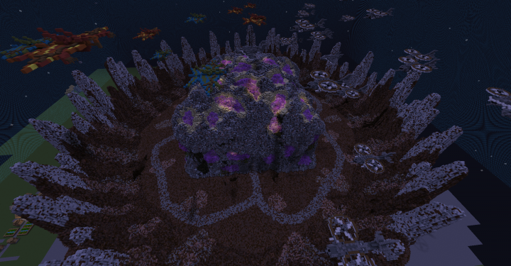 [Galaxy/Sci-fi] Lobby / Hub - Size 600 by 600 Minecraft Map