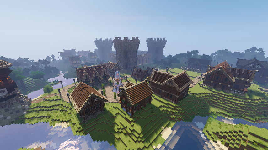 Glorious Medieval Kingdom Town Minecraft Map