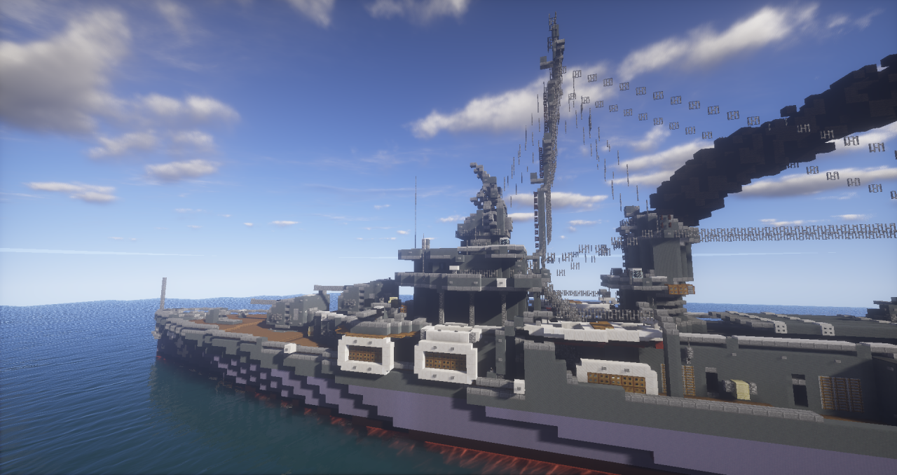 WW2 Fletcher Class Destroyer (Showcase + Download) Minecraft Map