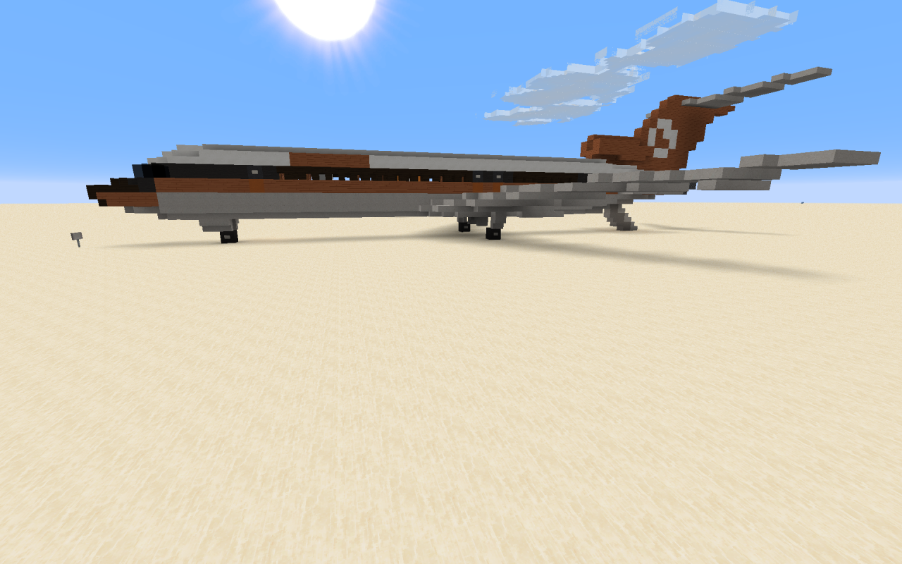Boeing 727-200 Advanced Ansett Minecraft Map