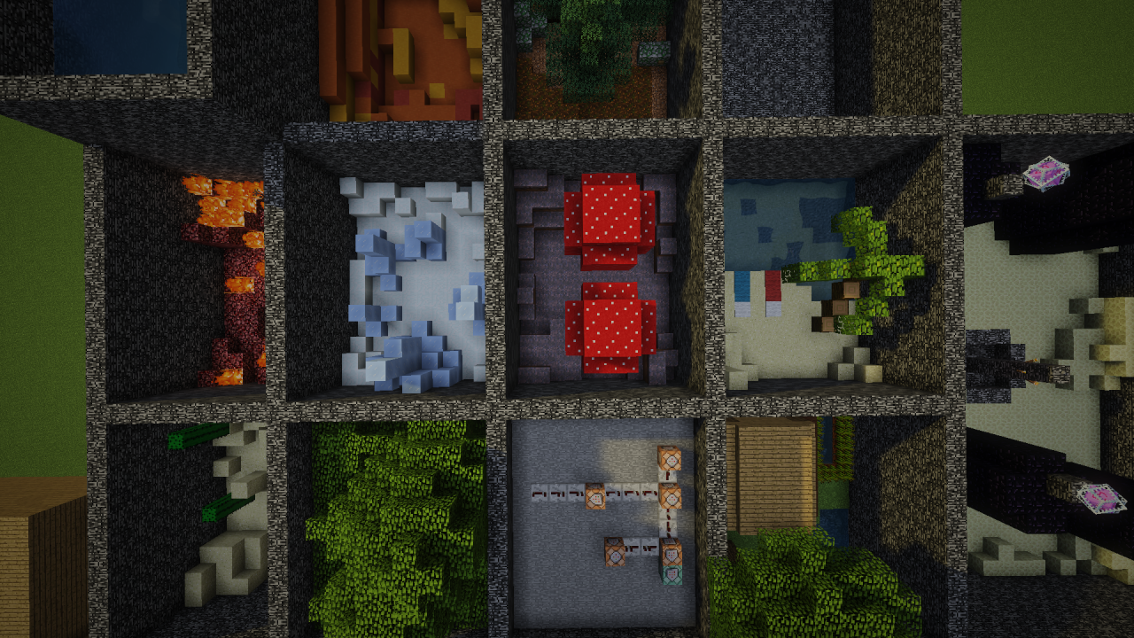 FIND THE BUTTON ! Minecraft Map