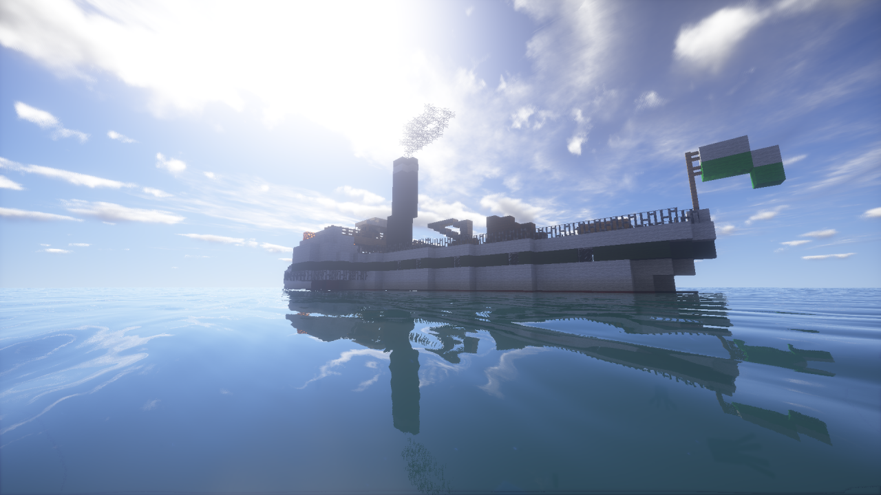 PD Saxonia / Saxonya Steamship from the "White Fleet" Minecraft Map